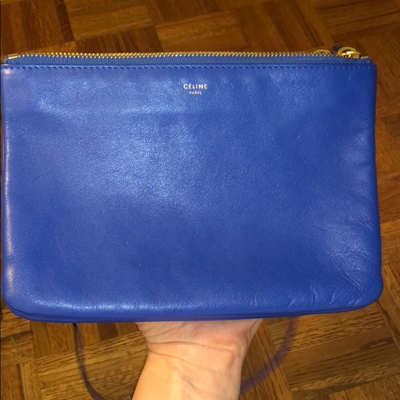 Celine | Bags | Celine Trio Electric Blue | Poshmark